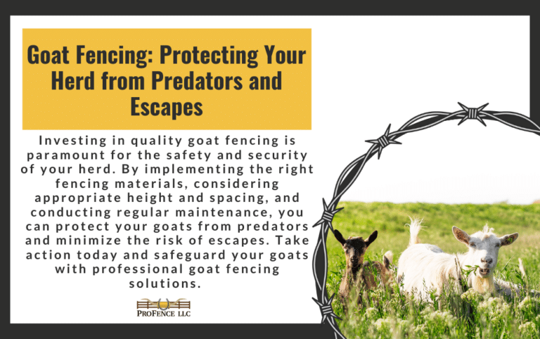 Goat Fencing: Protecting Your Herd from Predators and Escapes