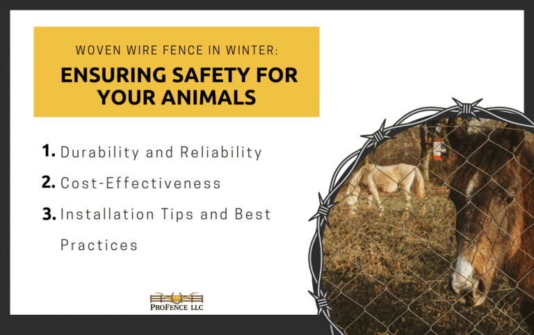 Woven Wire Fence in Winter: Ensuring Safety for Your Animals - ProFence LLC